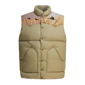 Needles Gilet matelass&eacute; &agrave; empi&egrave;cement grue - Homme - Vestes - Beige - Taille: M