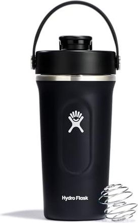 Hydro Flask Insulated Shaker Bottle - 709 ml (24 oz) isolierte Shaker-Flasche für Proteinshakes, Nahrungsergänzungen und mehr - Black