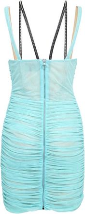 Philipp Plein Femme, Robes, Bleu, Taille: 42 FR Short Dress Studs