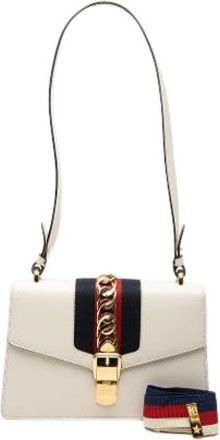 Gucci Sac bandouli&egrave;re Sylvie Pre-owned - Femme - Pre-owned - Blanc - Taille: ONE Size