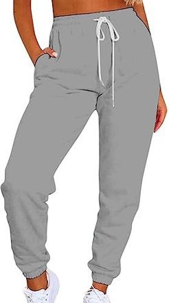 Generico Pantalon de surv&ecirc;tement ample pour femme Curvy Pantalon de jogging pour femme avec poches larges, pantalon de surv&ecirc;tement doux et confortable pantalon