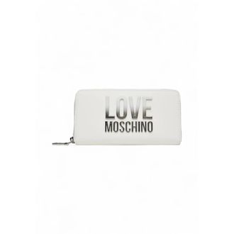 Love Moschino Zip-around Wallet - - Accessories - Damen - Wei&szlig; - ONE SIZE