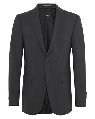 HUGO BOSS Anzugsakko aus Schurwolle und Stretch, Regular Fit in