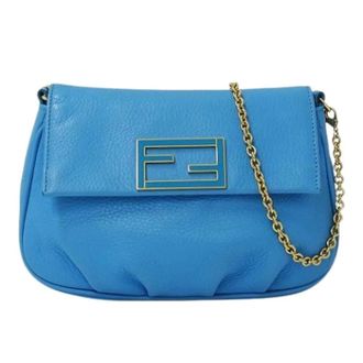 Fendi Pre-owned Vintage Umh&auml;ngetasche - - Pre-owned - Damen - Blau - ONE SIZE