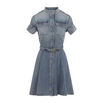 Alexander McQueen Denim Mini Kleid - - Dresses - Damen - Blau - S