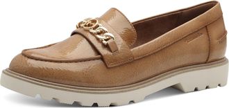 Tamaris Damen Klassische Ballerinas, Frauen Flats,Comfort Lining,TOUCHit-Fußbett,Slip-ons,klassisch elegant,Ballerinen,Camel,40 EU
