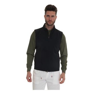 Kired Wasserabweisende Weste mit Rei&szlig;verschluss und Versteckter Kapuze - - Jackets - Herren - Blau - M