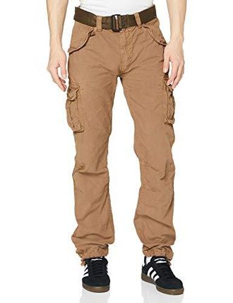 Schott NYC Homme Trbatle70pk2 Pantalon, Tabac, 34W EU