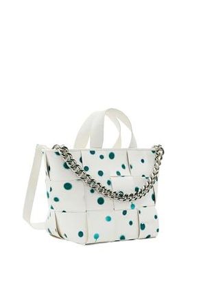 Desigual New Splatter Valdivia Shopping Bag White
