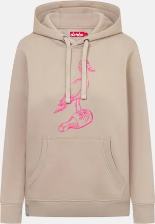 Derbe Derbe Hoodie Sturmm&ouml;win Mono Damen Beige Kapuzenpullover