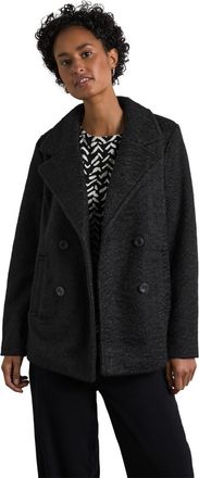 Street One Damen A101060 Strukturjacke, Black, 46