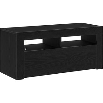 vidaXL Vidaxl - TV-Schränk Schwarz 90 x 35 x 40 cm Holzwerkstoff