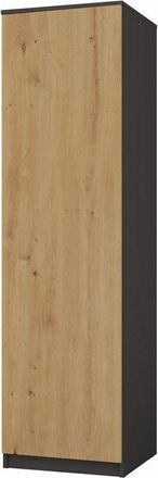 Topeshop Esme - Armoire simple style scandinave chambre &agrave; coucher - 50x50x180 - 1 porte - Dressing
