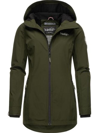 Marikoo Damen Übergangsjacke leichte Jacke mit Kapuze Honigbeere Olive Gr. XS