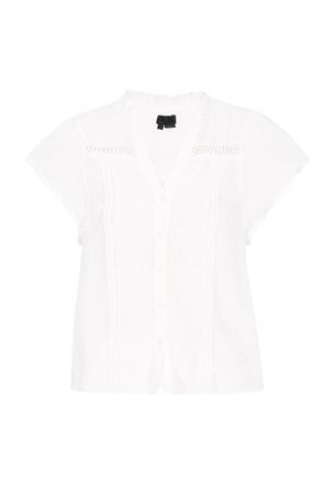 Dreimaster Dreimaster Bluse Frauen Wei&szlig;