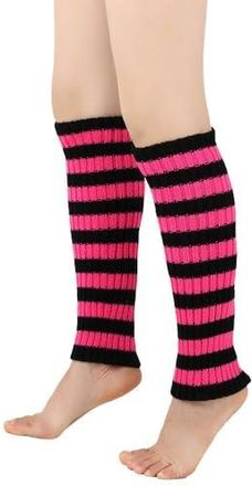 Generic V&ecirc;tements de cyclisme motif hiver fil tricot&eacute; chaud bottes guards pieds pile chaussettes chaussures chauffantes batterie, Rose, taille unique