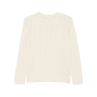 Sporty & Rich Pull &agrave; col rond - Femme - Pulls - Beige - Taille: 38 FR