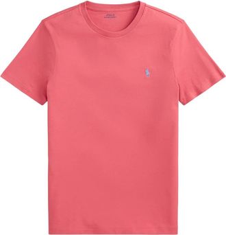 Polo Ralph Lauren Homme, Tops, Rouge, Taille: M Custom Slim Fit Jersey T-Shirt