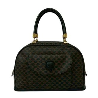 Celine Sac &agrave; main en cuir Macadam Pre-owned - Femme - Pre-owned - Brun - Taille: ONE Size
