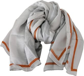 Costume National Femme, Accessoires, Gris, Taille: ONE Size Foulard en Soie Floral