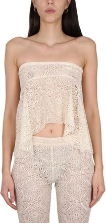 Dsquared2 Femme, Tops, Rose, Taille: 36 FR Lace Tube Top