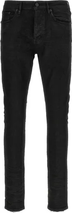 Purple Straight Leg Jeans - Schwarz