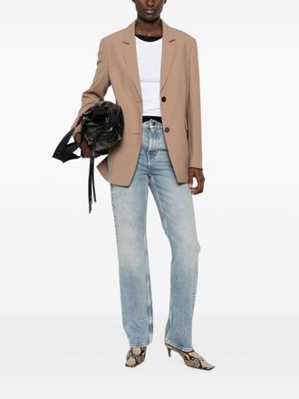 Closed Wool Blend Blazer - Beige