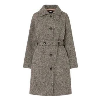 Liu Jo Manteau &agrave; col en fausse fourrure - Femme - Manteaux - Vert - Taille: 40 FR