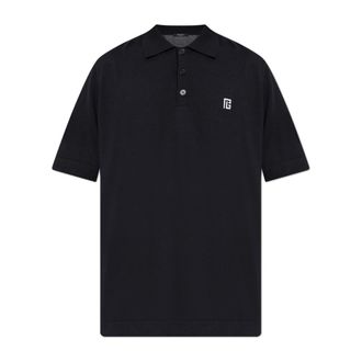 Balmain Logo Polo - - Tops - Herren - Blau - 2XL