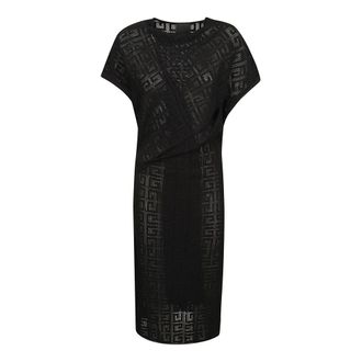 Givenchy Jacquard Strickkleid - - Dresses - Damen - Schwarzk - S