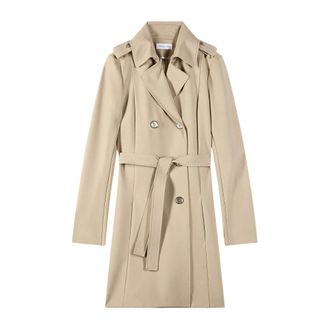 Patrizia Pepe Femme, Manteaux, Beige, Taille: 44 FR Trench