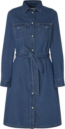 Pepe Jeans London Damen Regular Denim Dress Pl953581 Kleid, Blue (Denim-HT8)