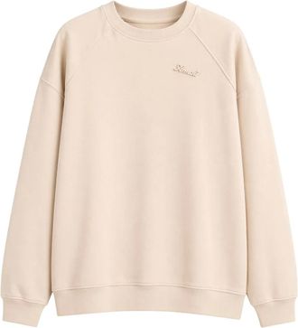 Twinset Femme, Sweatshirts et sweats &agrave; capuche, Beige, Taille: 40 FR Crewneck SweaT-shirt