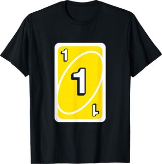 Uno Halloween Gelb 1 Karte T-Shirt