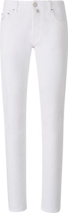 Jacob Cohen Klassische Tapered-Jeans - Weiß