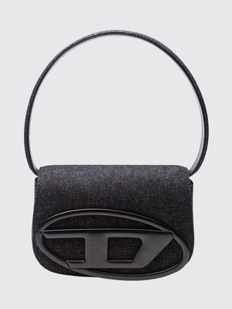 Diesel Mini sac &agrave; main 1DR en denim monogramme avec bandouli&egrave;re amovible