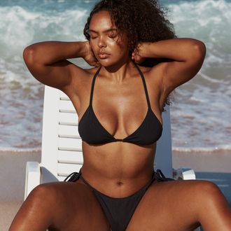 Lounge Underwear TanLuxe Bikini Oberteil - Schwarz