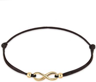 Elli Armband Damen Infinity Unendlichkeit Trend Symbol in 925 Sterling Silber vergoldet