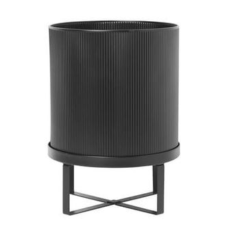 Ferm Living Pot de fleurs Bau - Noir - Acier galvanisé - Designer Herman Studio