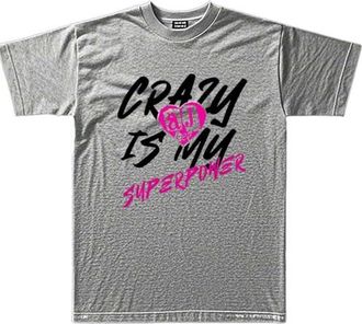 Generic AJ Lee Crazy is My Superpower Merch T-shirt d&eacute;t&eacute; tendance d&eacute;contract&eacute; Y2K T-shirt sport unisexe, gris, S