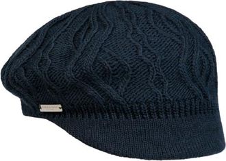 Seeberger Annelie Knit Newsboy Casquette Femme -, bleu marine, 6 3/4-7 1/2