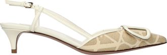 Valentino Garavani Femmes Sandales Raphia Beige/Naturel