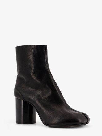 Maison Margiela Womens Leather Tabi Boots Black