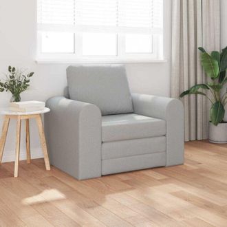 vidaXL Canap&eacute;-Lit Gris nuage 98 x 71 x 83 cm tissu Vidaxl