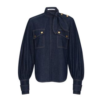 Zimmermann Denim Cargo Bluse - - Blouses & Shirts - Damen - Blau - M
