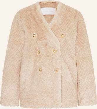 Rich & Royal Kunstpelz-Jacke beige