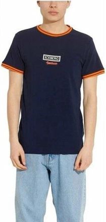 Iceberg Ice2Mts02 Logo Serie Baseball T-Shirt - - Tops - Herren - Blau - XL
