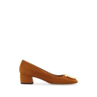 Ferragamo Femme, Chaussures, Brun, Taille: 39 EU Escarpin en Daim