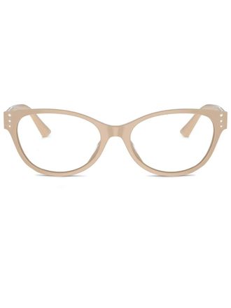 Jimmy Choo Eyewear lunettes de soleil &agrave; monture ronde - Tons neutres