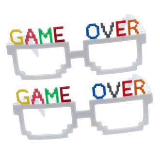 Cabilock 2 St&uuml;cke Lustige Halloween-Party Brillen Kreative Brille Brief Design f&uuml;r Foto Requisiten